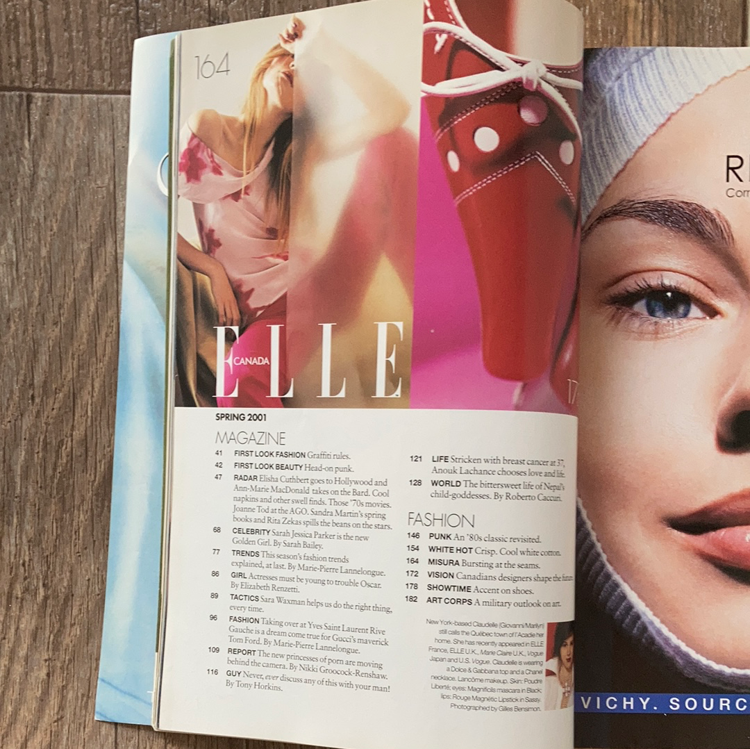 Elle Fashion Magazine Spring 2001 Cover Model Claudelle – BarbeesTreasures