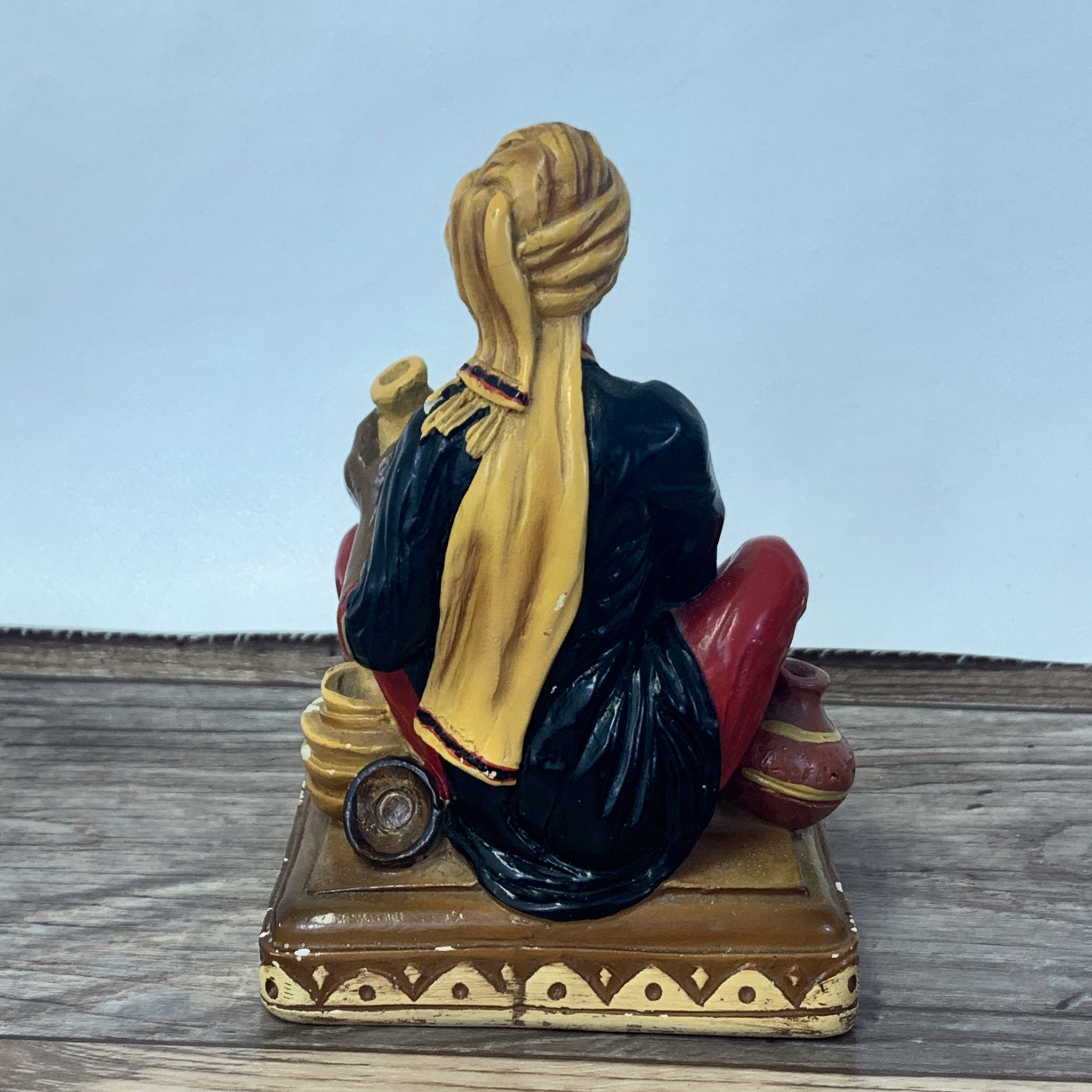 Vintage Chalkware Figure Devonware Old Man Figurine Potter at a Bazaar ...